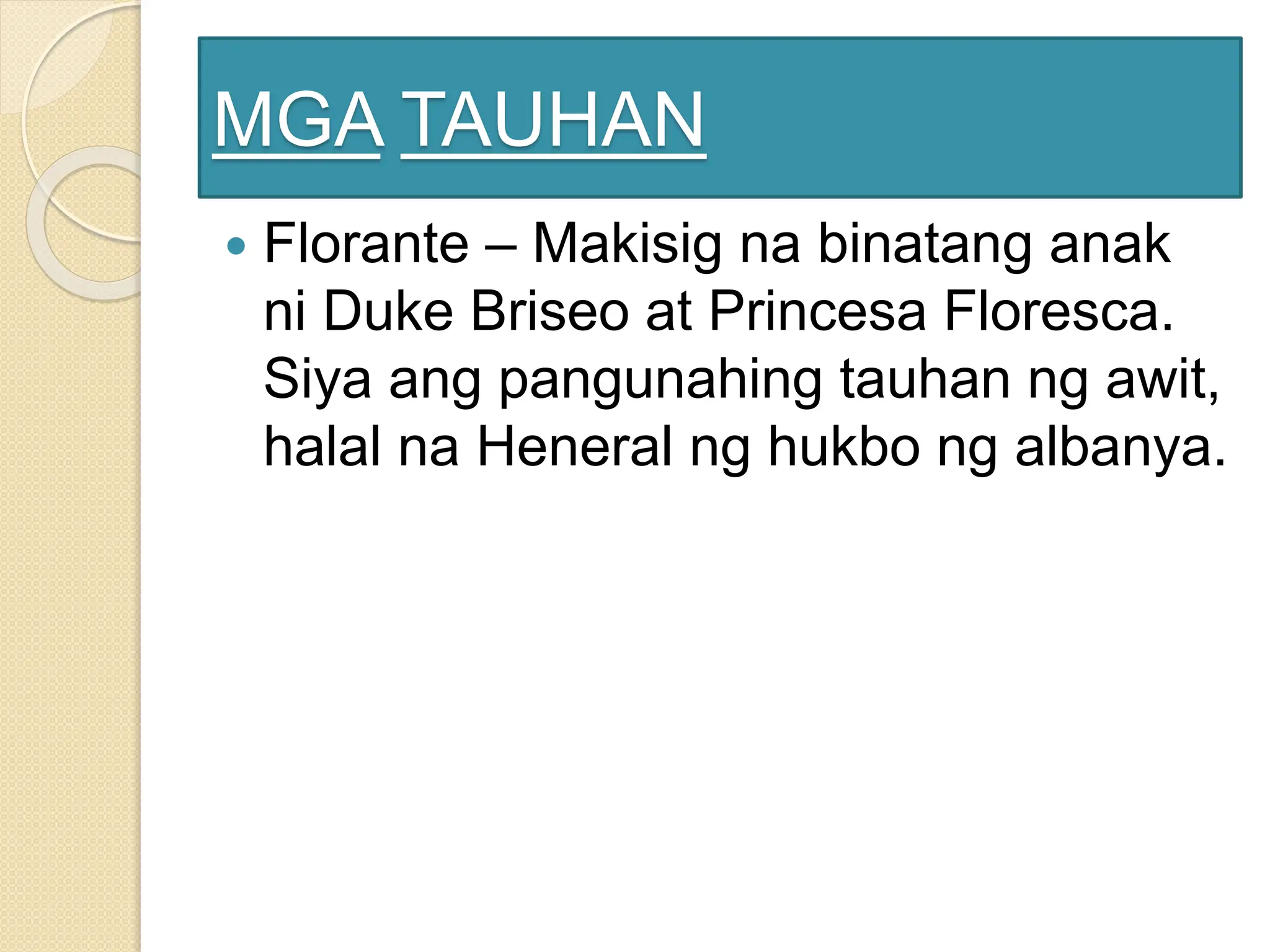 FLORANTE AT LAURA ARALIN 1 MAPANGLAW NA GUBAT | PPTX
