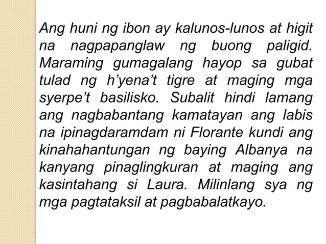 FLORANTE AT LAURA ARALIN 1 MAPANGLAW NA GUBAT | PPTX