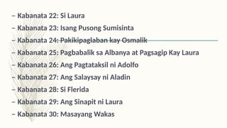 FLORANTE AT LAURA (Panitikan) Power point | PPT