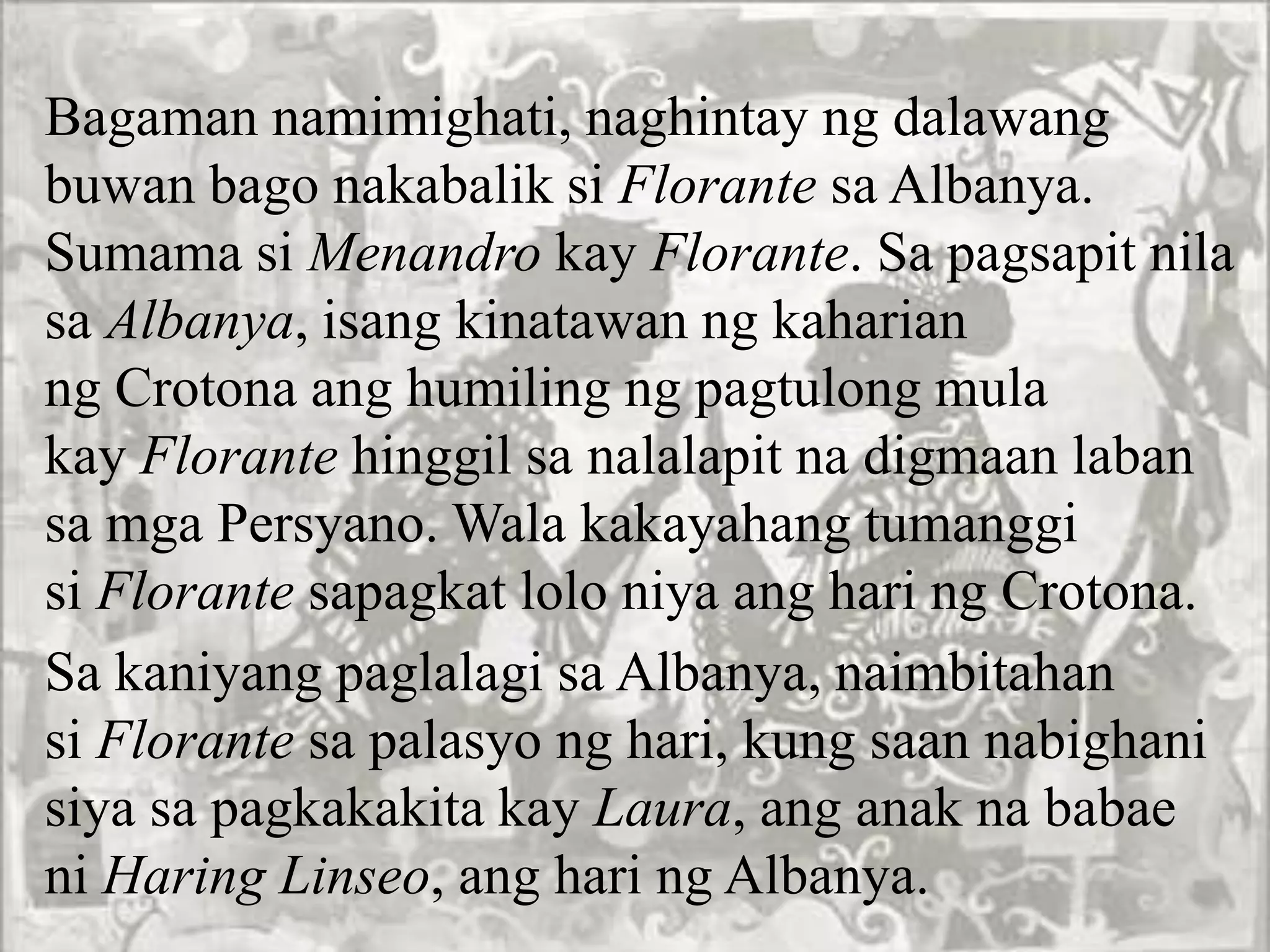 Florante at Laura Introduction | PPTX