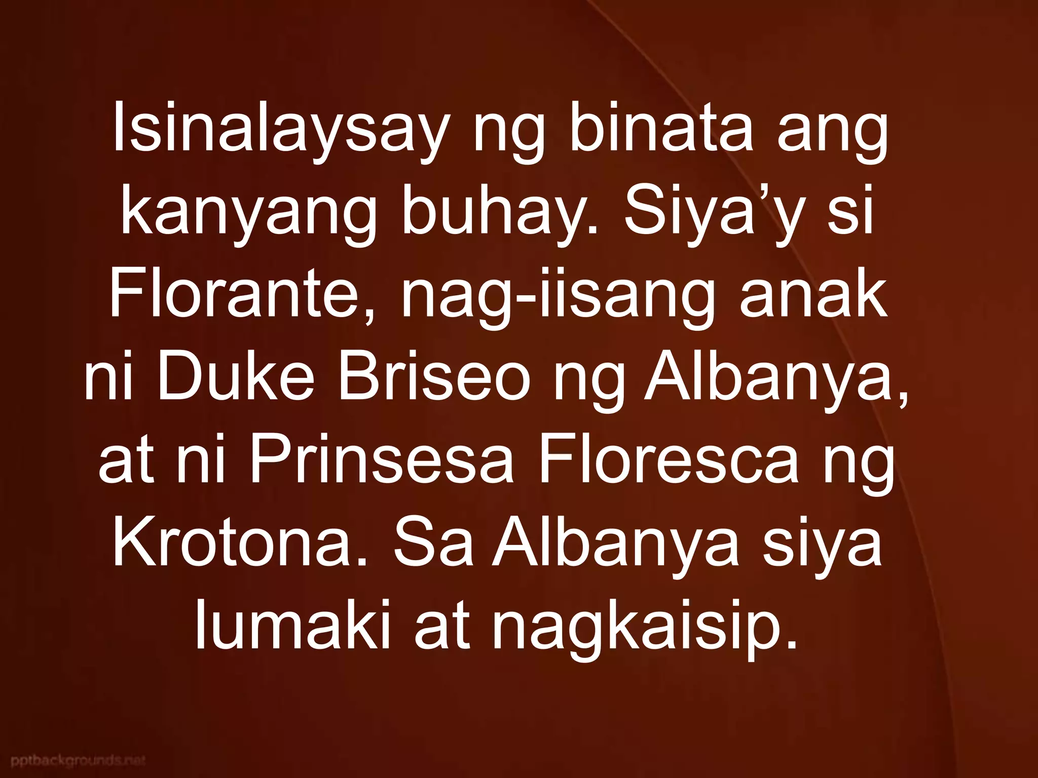 Florante at Laura (Aralin 14-16) | PPTX