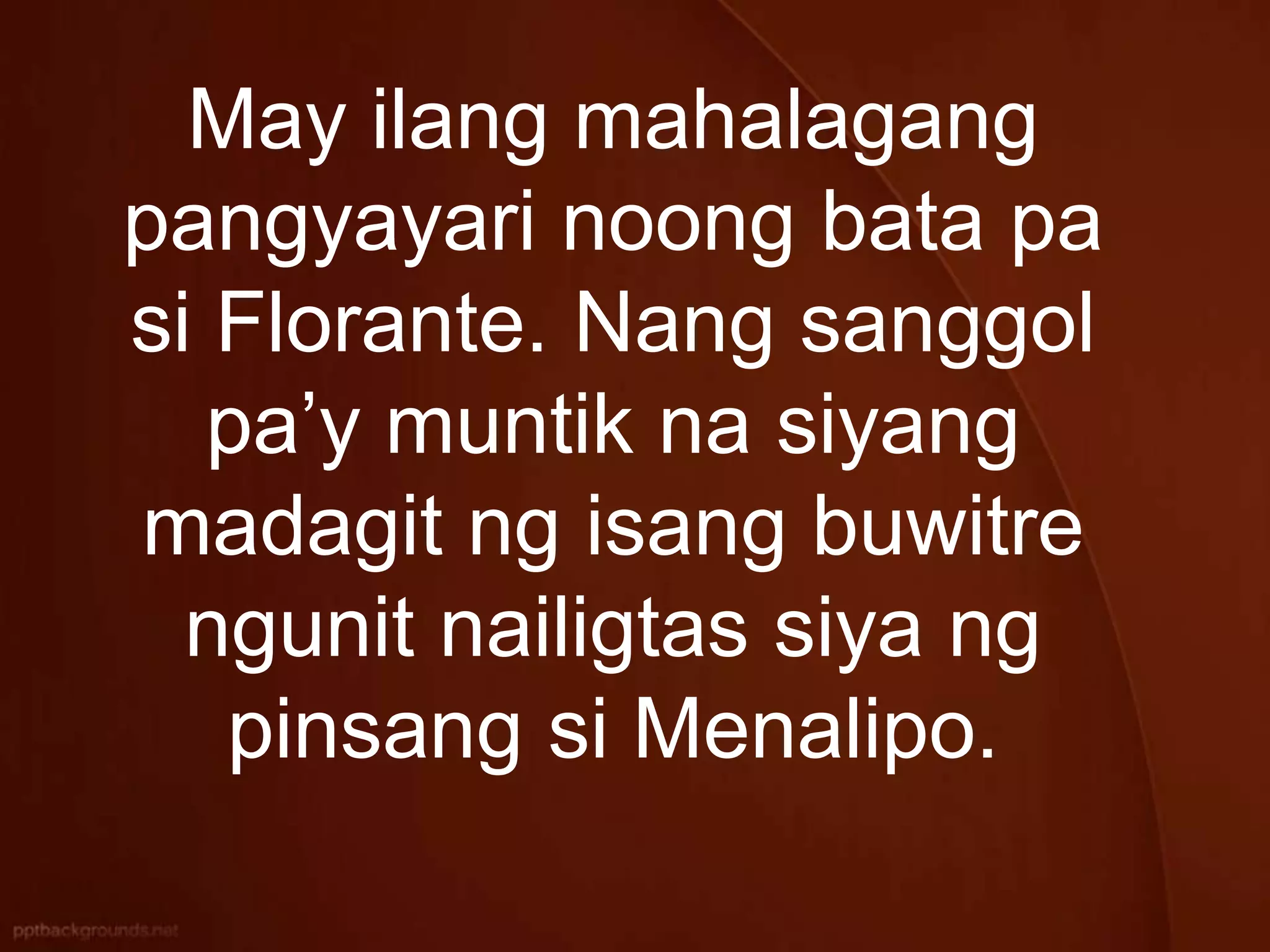 Florante at Laura (Aralin 14-16) | PPTX