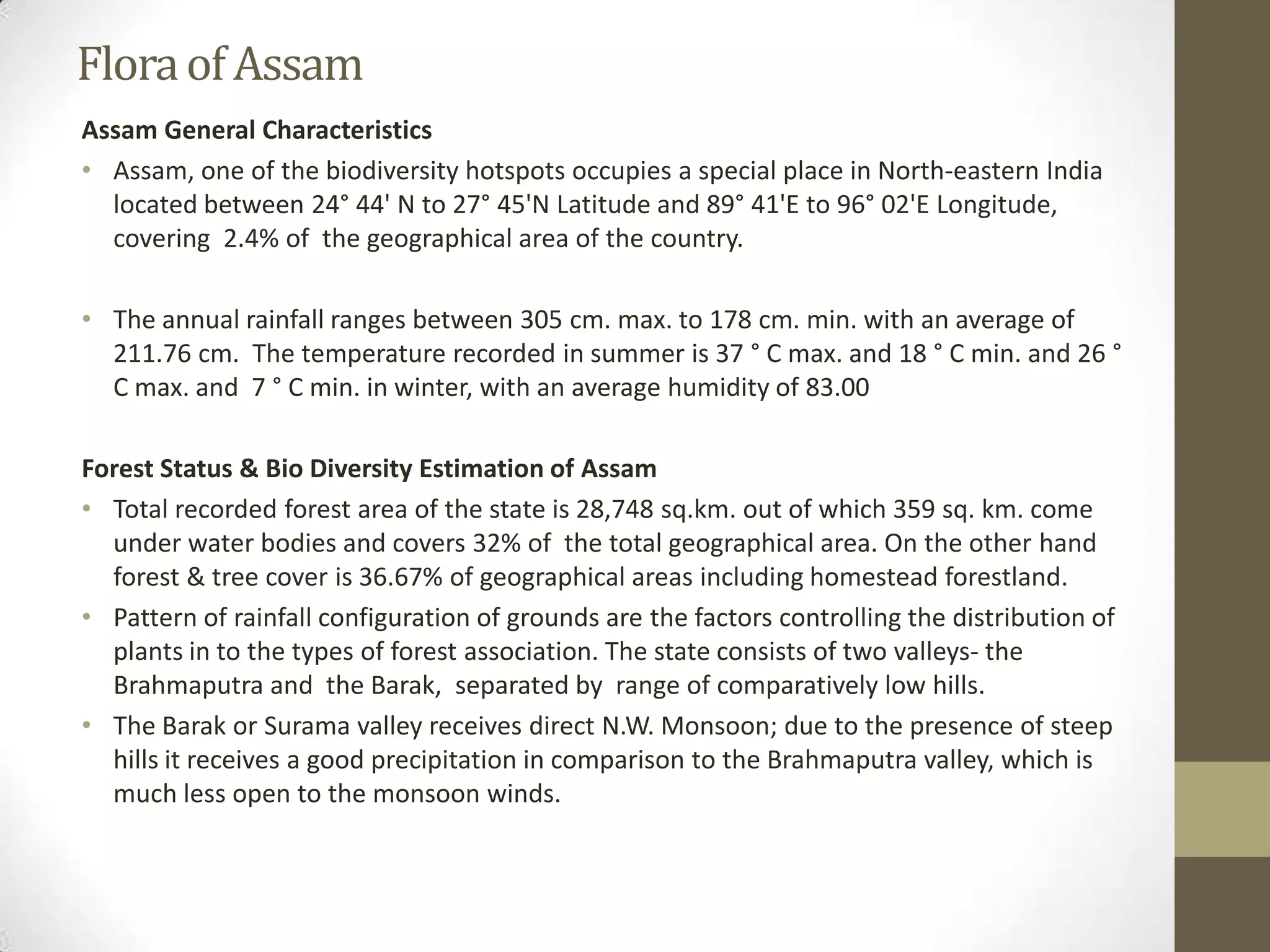 Flora of assam | PPTX