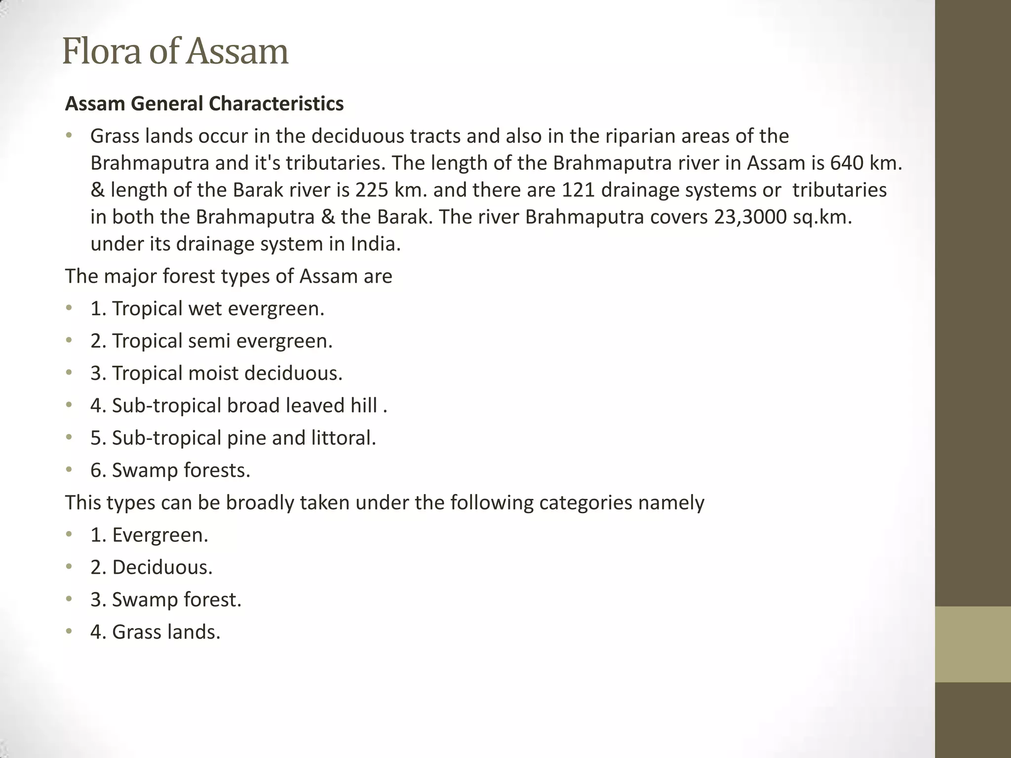 Flora of assam | PPTX