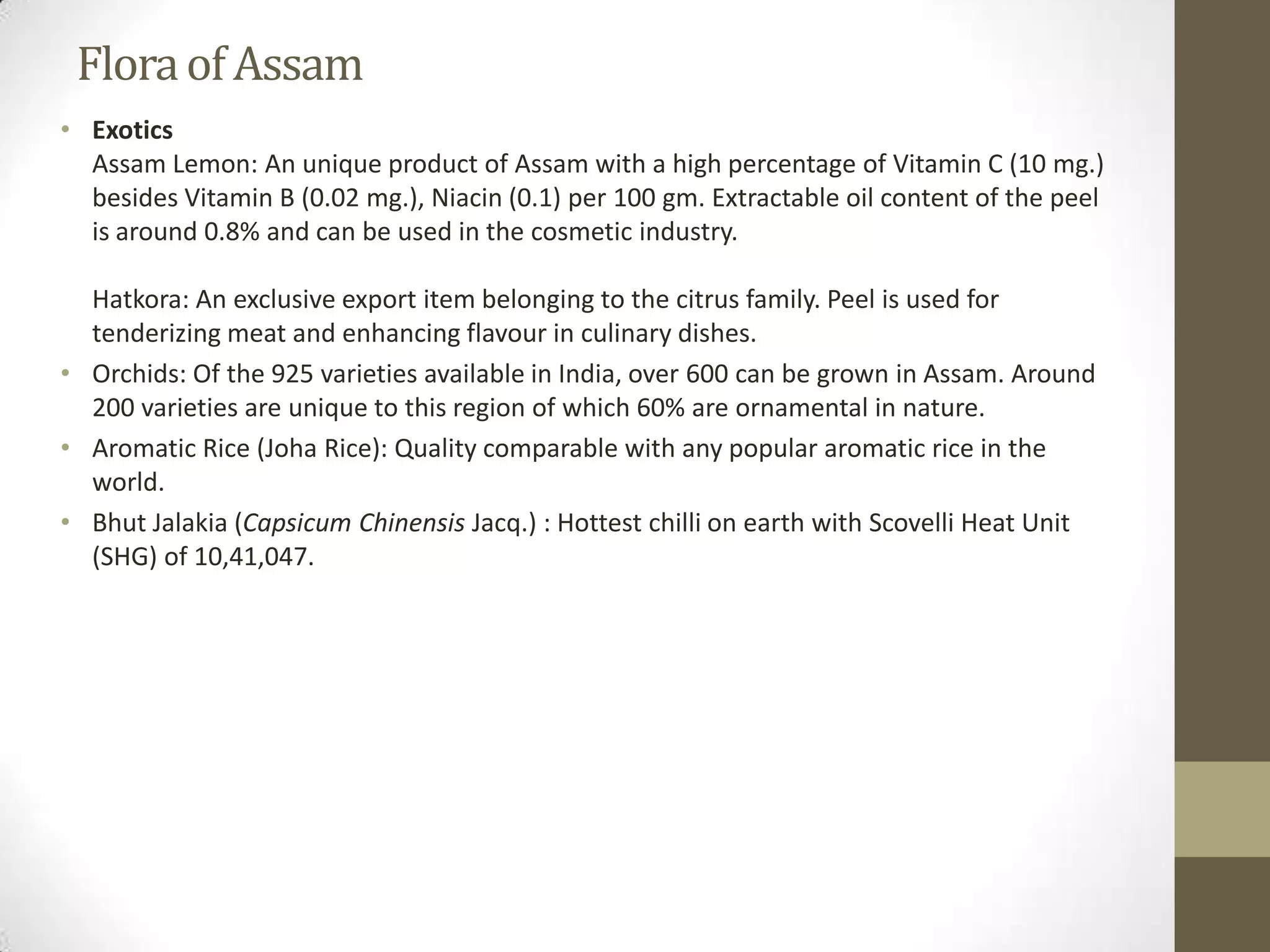 Flora of assam | PPTX