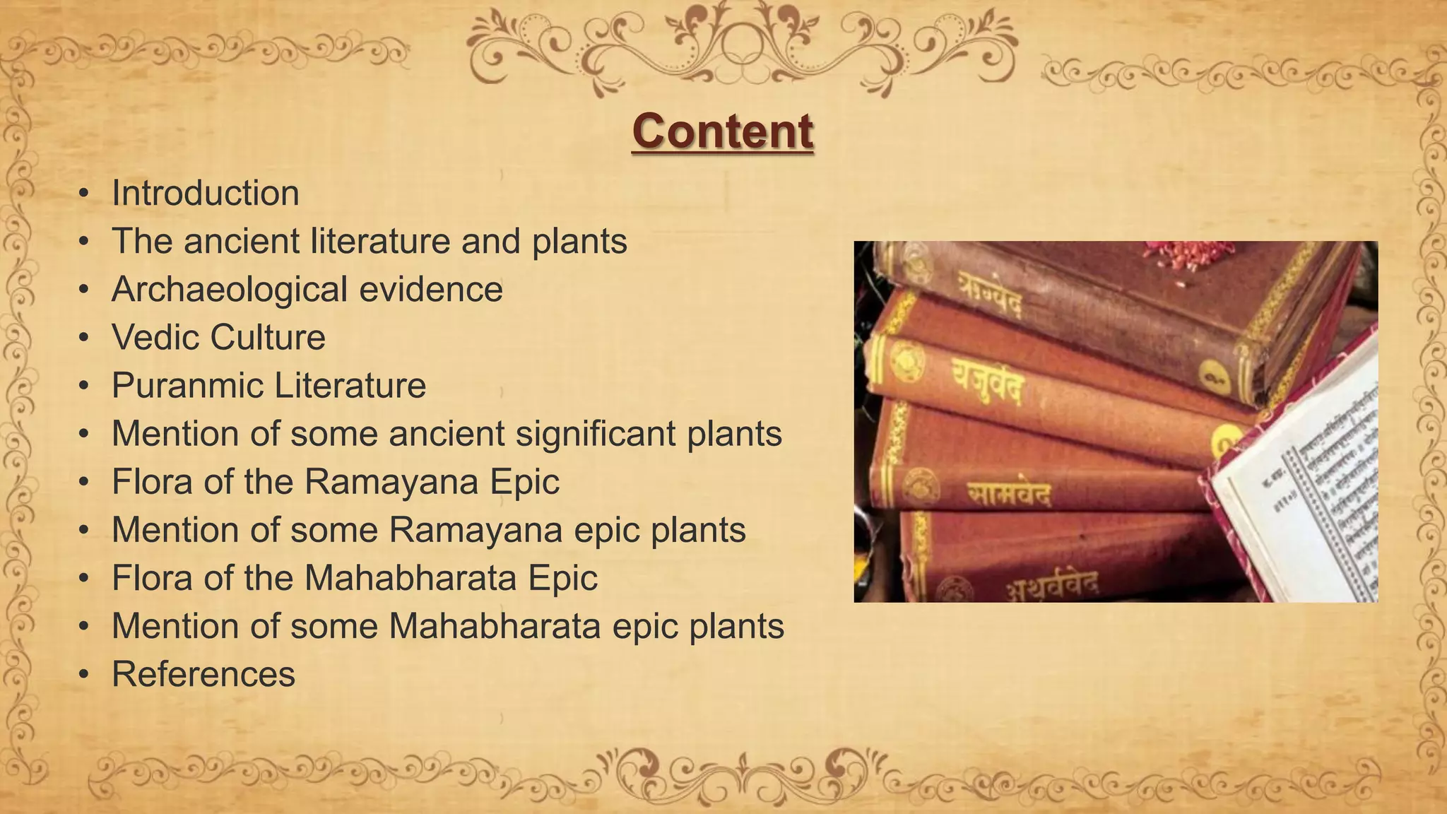 Flora of the indian epic period | PPTX
