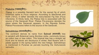 Flora of the indian epic period | PPTX