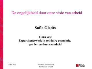 Workshop: De ongelijkheid door onze visie op arbeid | PPT