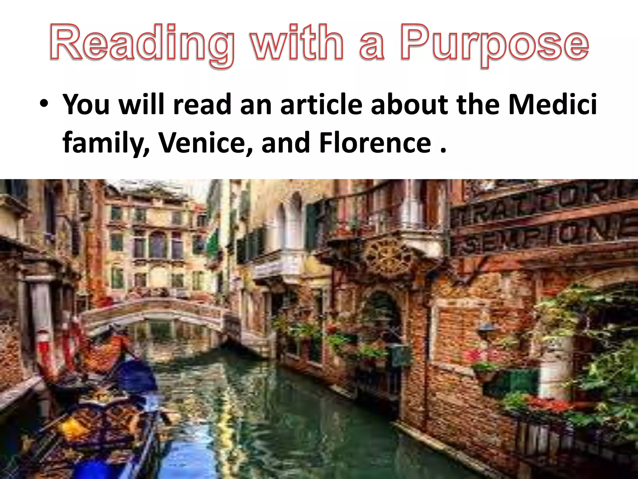 Florence and the Medici Family | PPTX