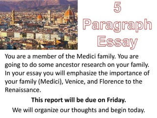 Florence and the Medici Family | PPTX