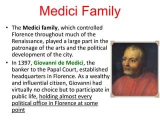 Florence and the Medici Family | PPTX