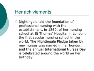 Florence nightingale | PPT | Personal Celebrations & Life Events