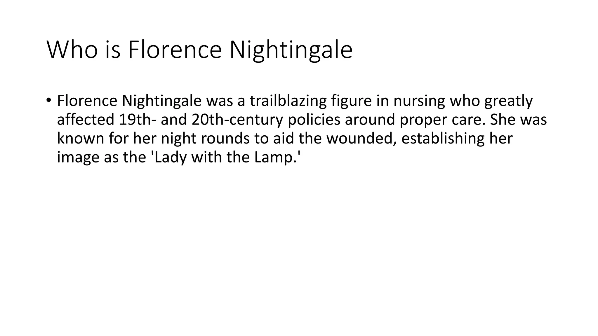 Florence nightingale | PPTX