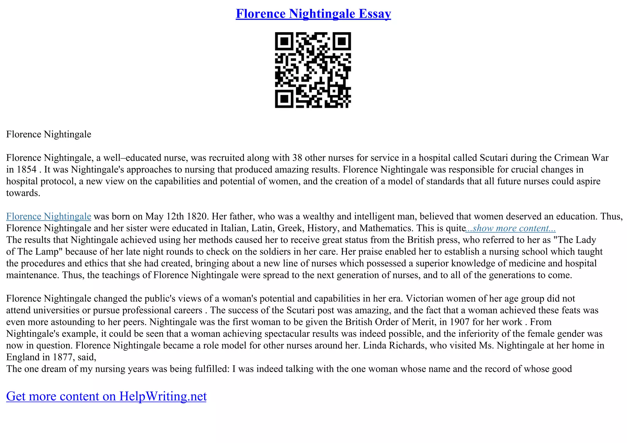 Florence Nightingale | PPT