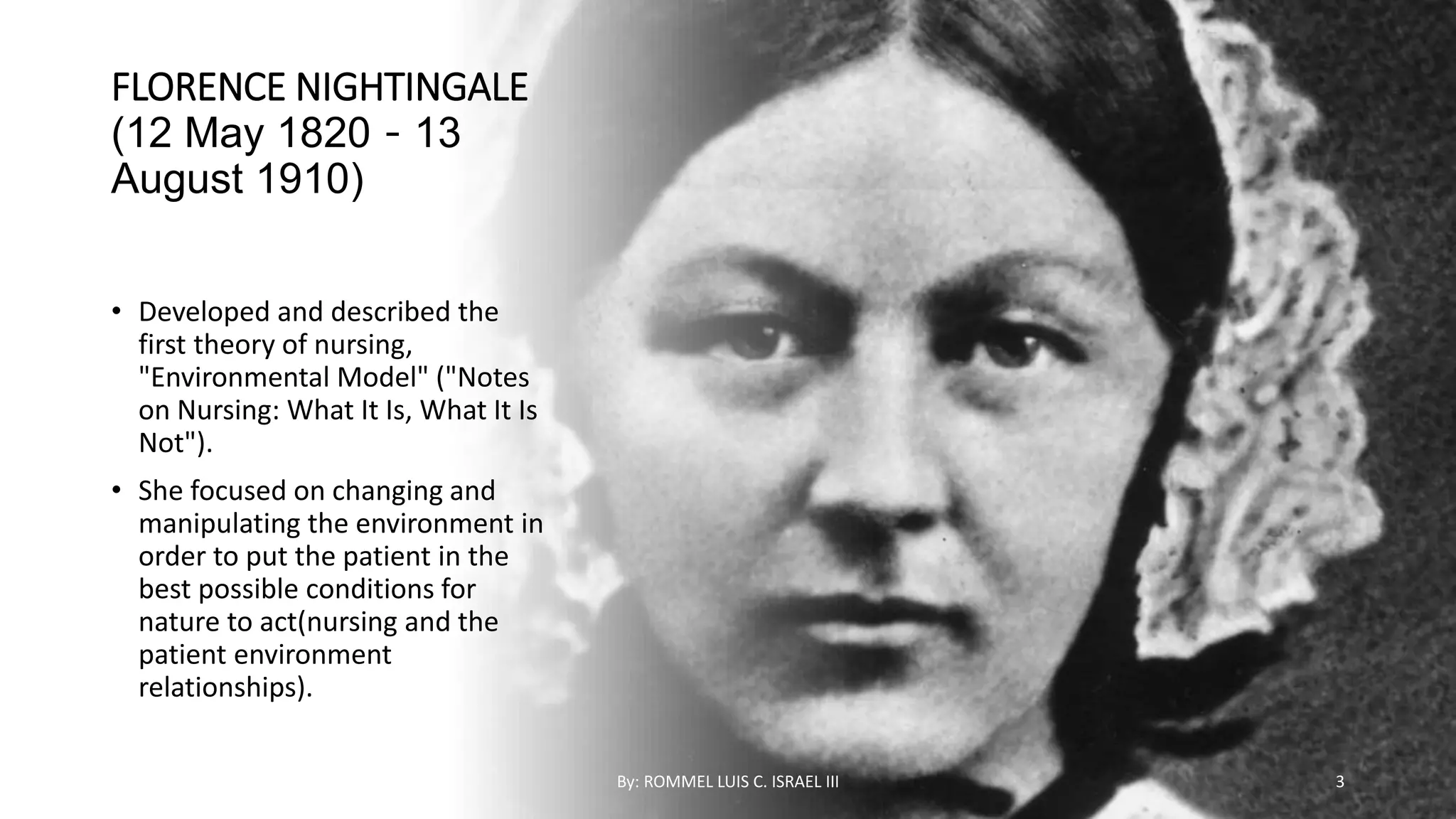 FLORENCE NIGHTINGALE: ENVIRONMENTAL THEORY | PPTX