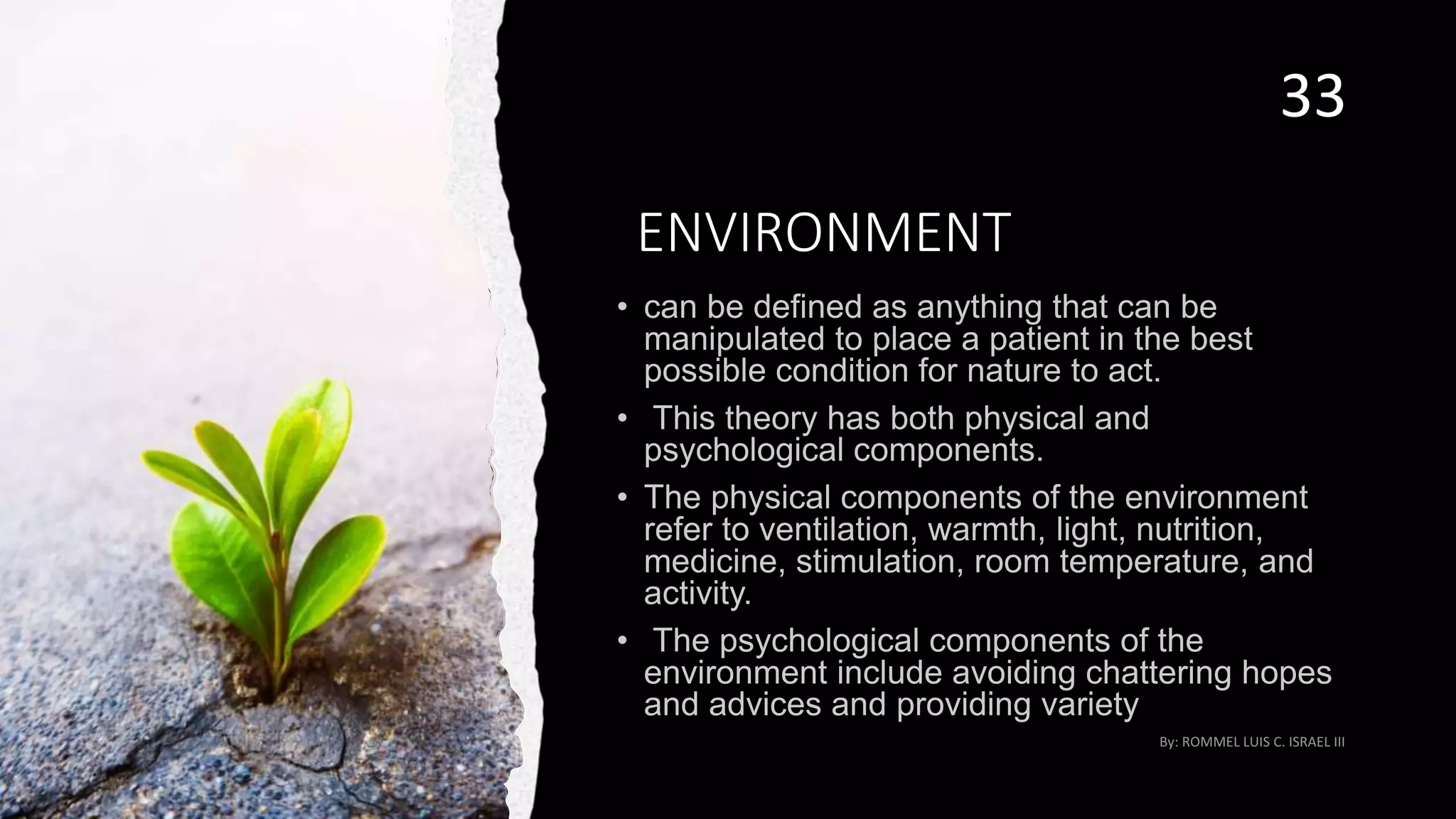 FLORENCE NIGHTINGALE: ENVIRONMENTAL THEORY | PPTX