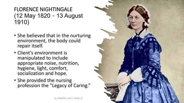 FLORENCE NIGHTINGALE: ENVIRONMENTAL THEORY | PPTX | Indoor ...