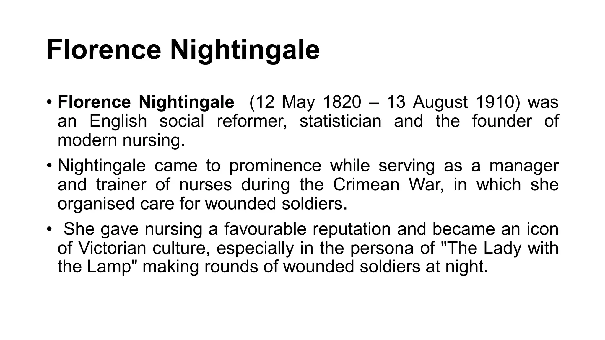 Florence nightingale & history of nursing | PDF