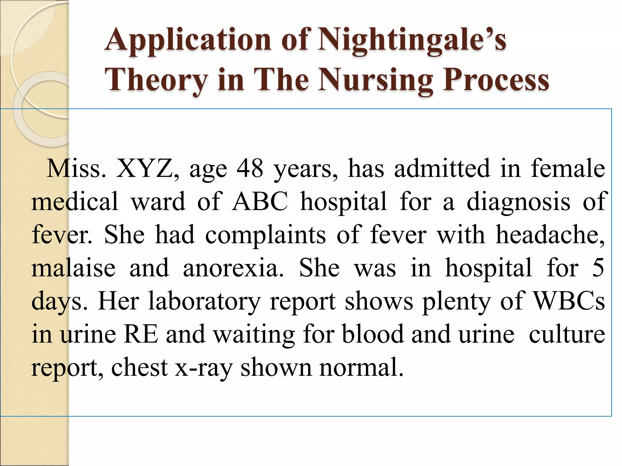 Florence nightingale nursing theory | PPT