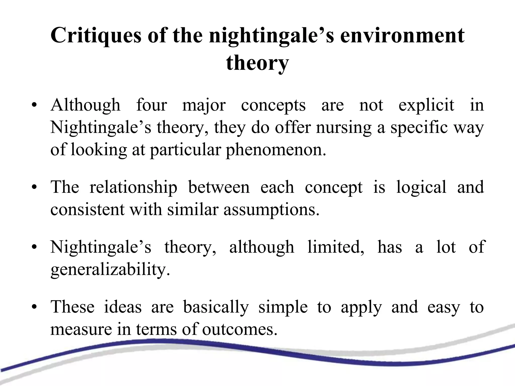 Florence nightingale’s environment theory | PPTX
