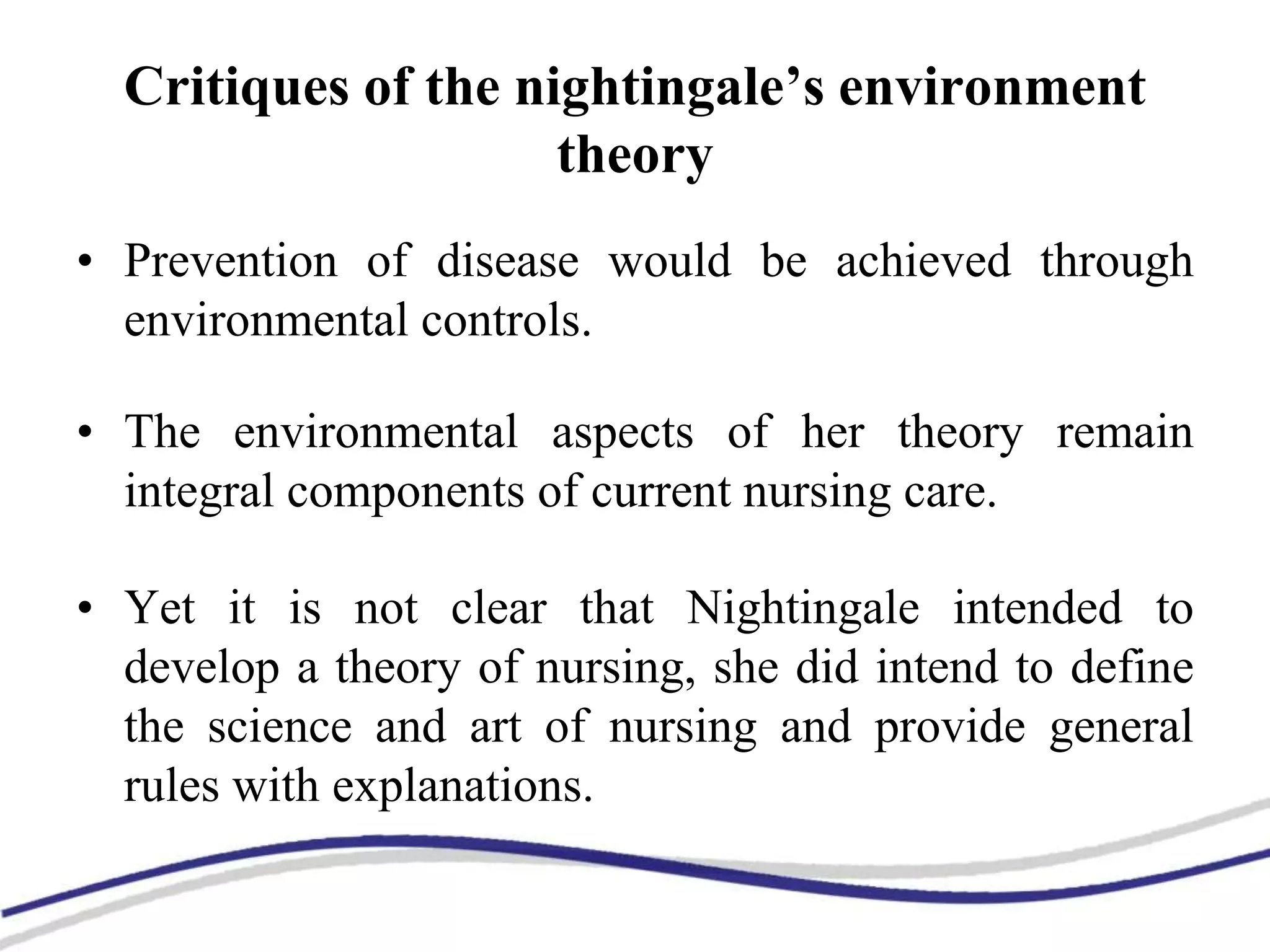 Florence nightingale’s environment theory | PPTX