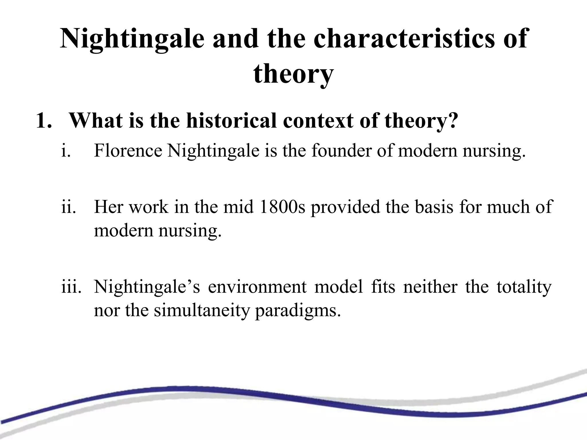 Florence nightingale’s environment theory | PPTX