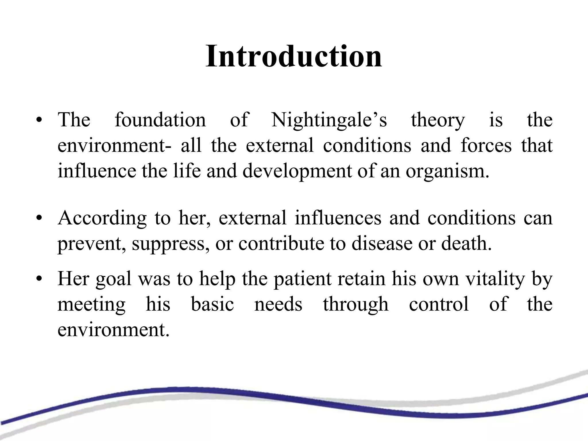 Florence nightingale’s environment theory | PPTX