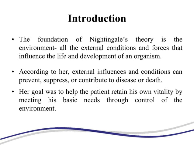 Florence nightingale’s environment theory | PPTX | Healthcare Industry ...