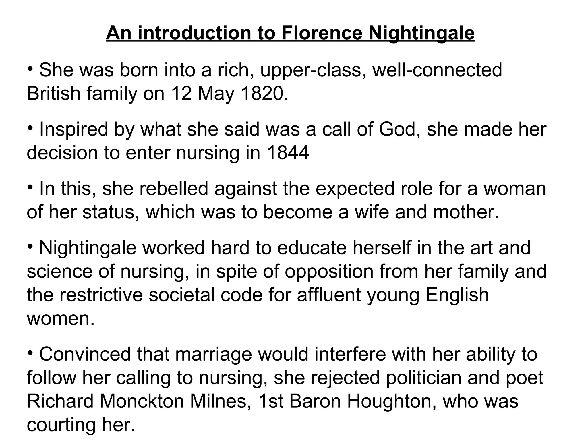 Florence nightingale the lady with the lamp | PPT