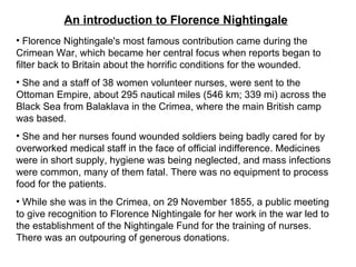 Florence nightingale the lady with the lamp | PPT