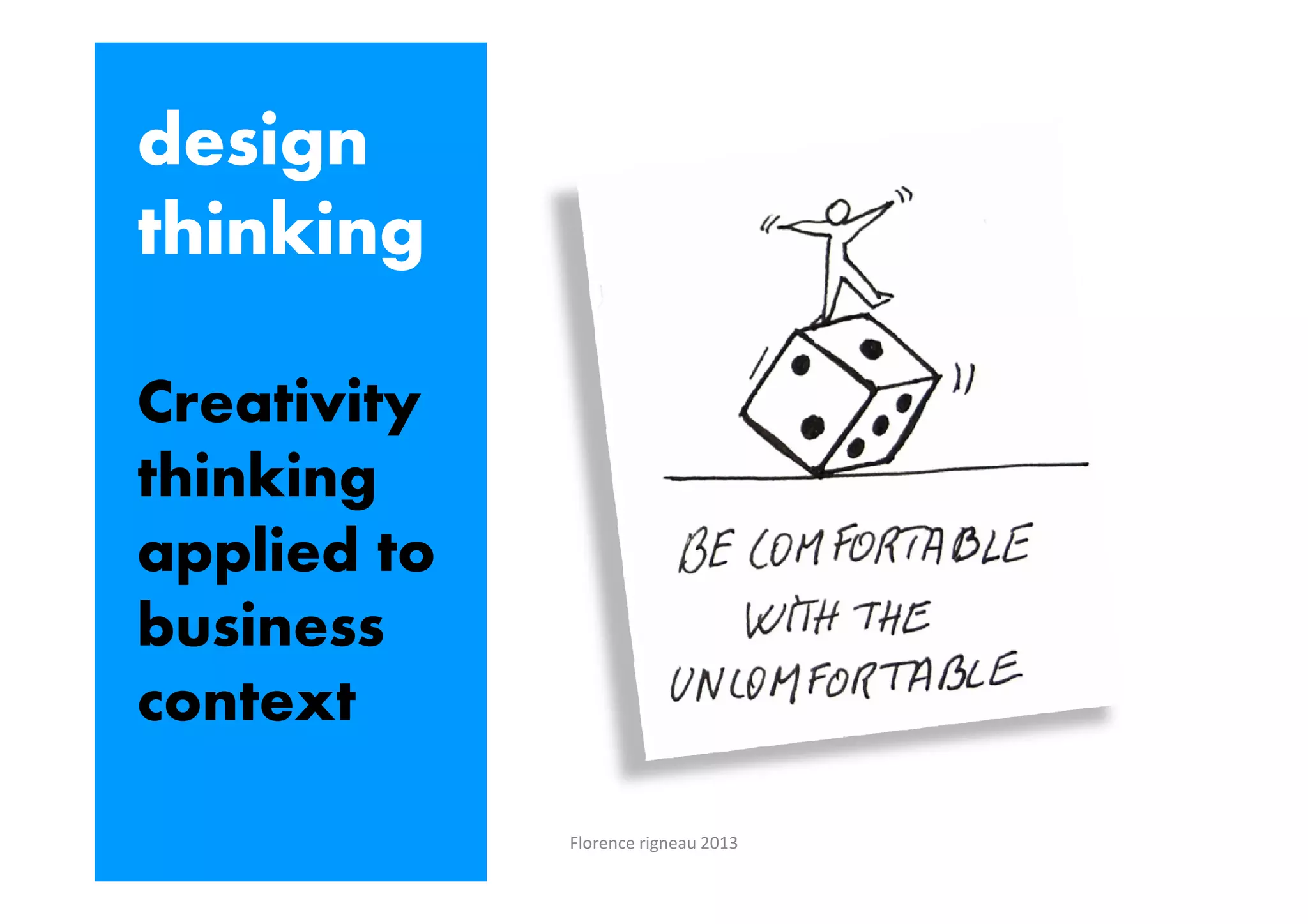 design thinking for business innovation Florence rigneau | PDF