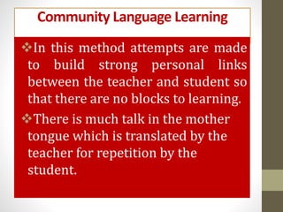 Methods used in Teaching Language and Literature | PPTX | Education