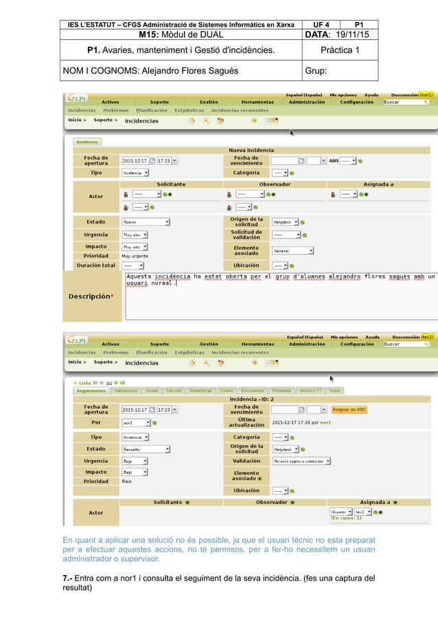 Gestor Incidencies - GLPI + OCS | PDF