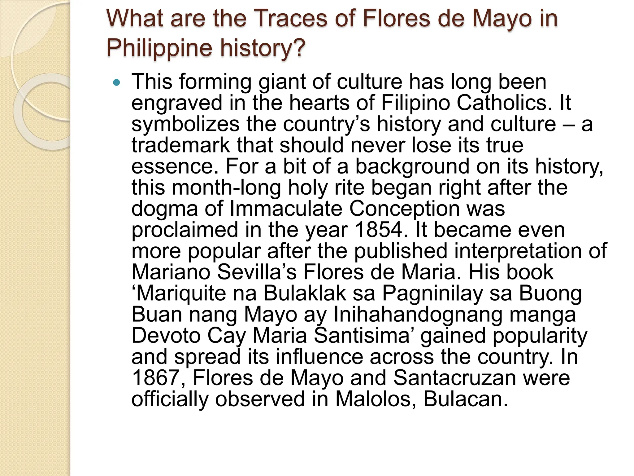 Flores de Mayo-history and origin we need to understand | PPTX