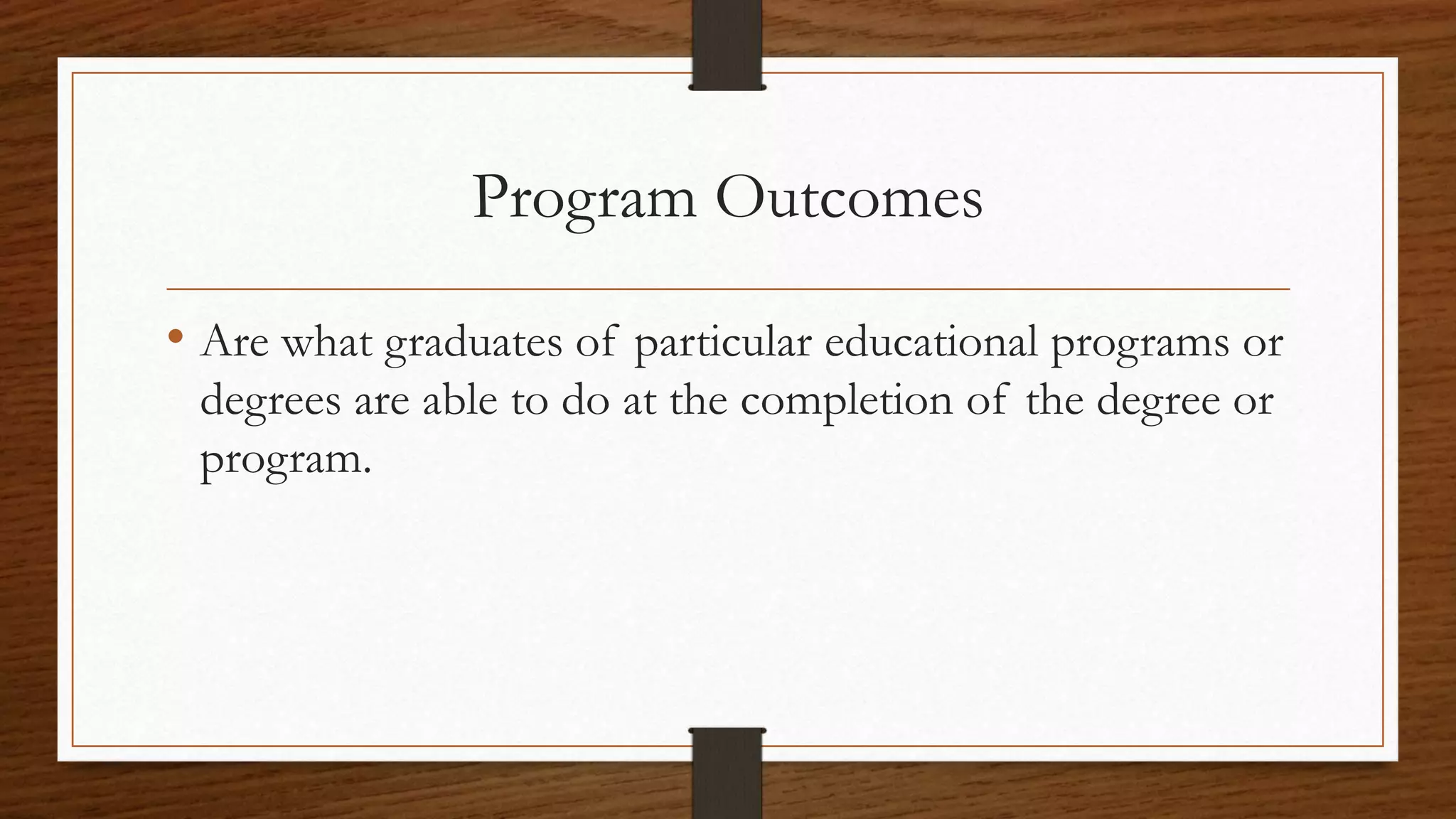 Shift to educational focus from content to learning outcome | PPTX
