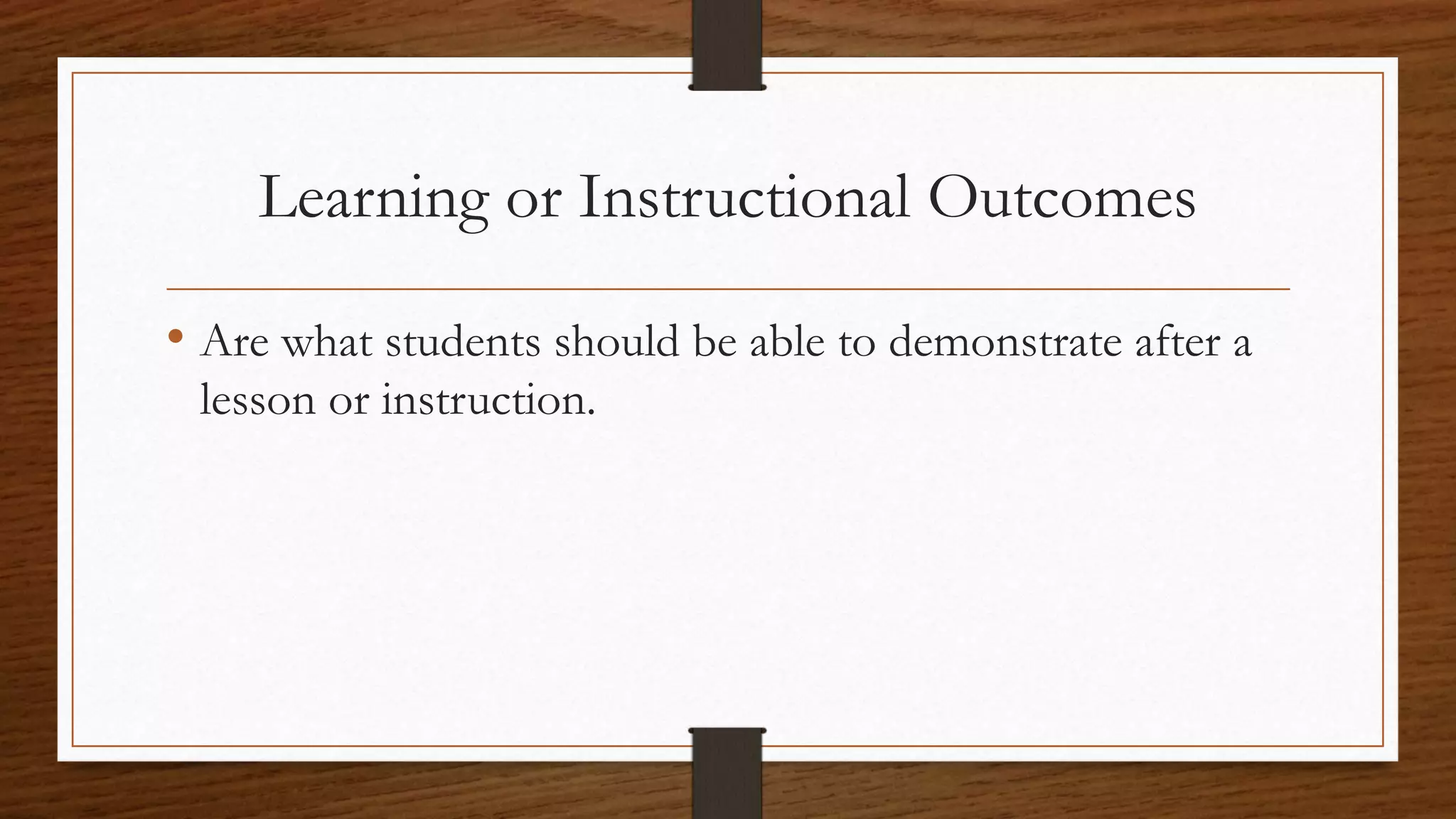 Shift to educational focus from content to learning outcome | PPTX