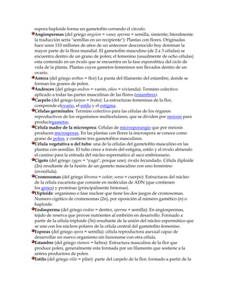 Flores y reproduccion | PDF