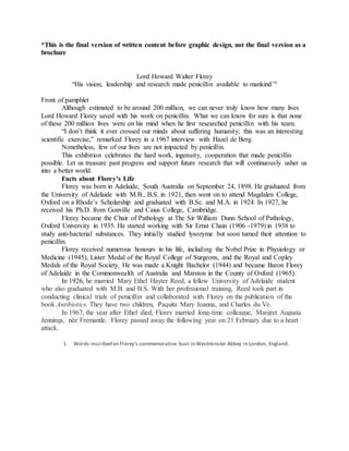 Florey brochure | DOCX