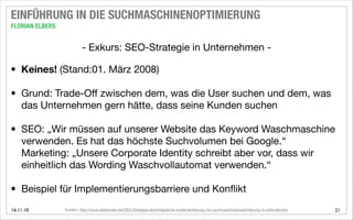 Einführung in die Suchmaschinenoptimierung