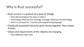 Rust and the coming age of high integrity languages | PDF | Operating ...