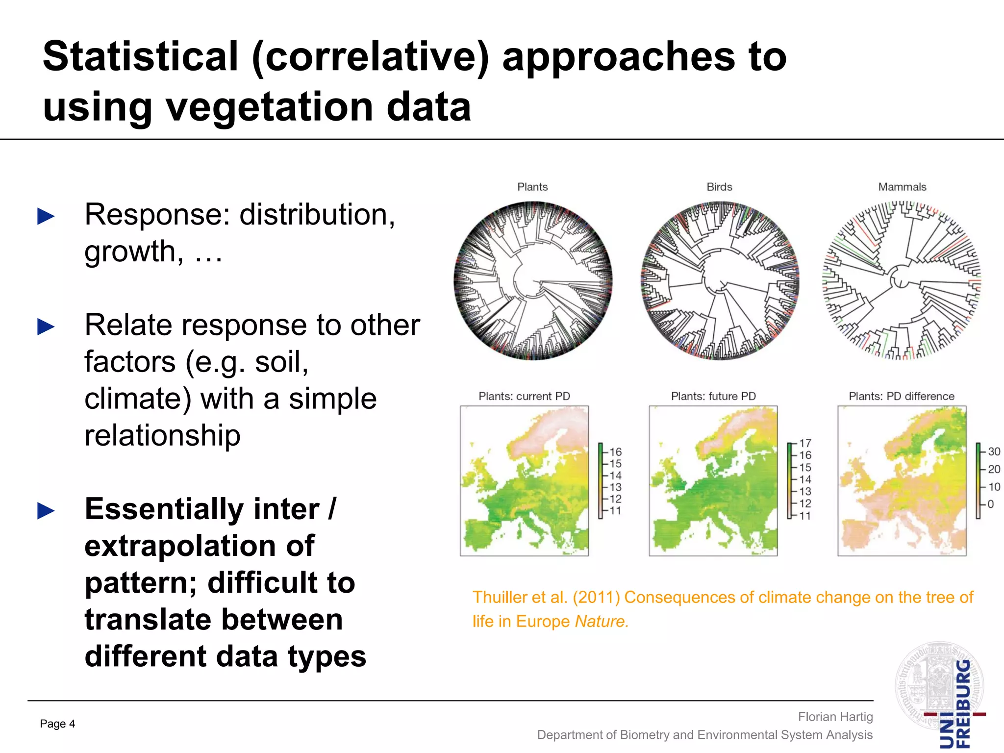 GFÖ 2013 Talk: Connecting dynamic vegetation models to data - an inverse perspective | PPT