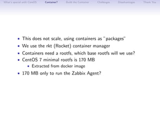 Florian Koch - Monitoring CoreOS with Zabbix | PPT