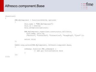 fme Alfresco Day 06-2013 - alfresco.js and share | PPT