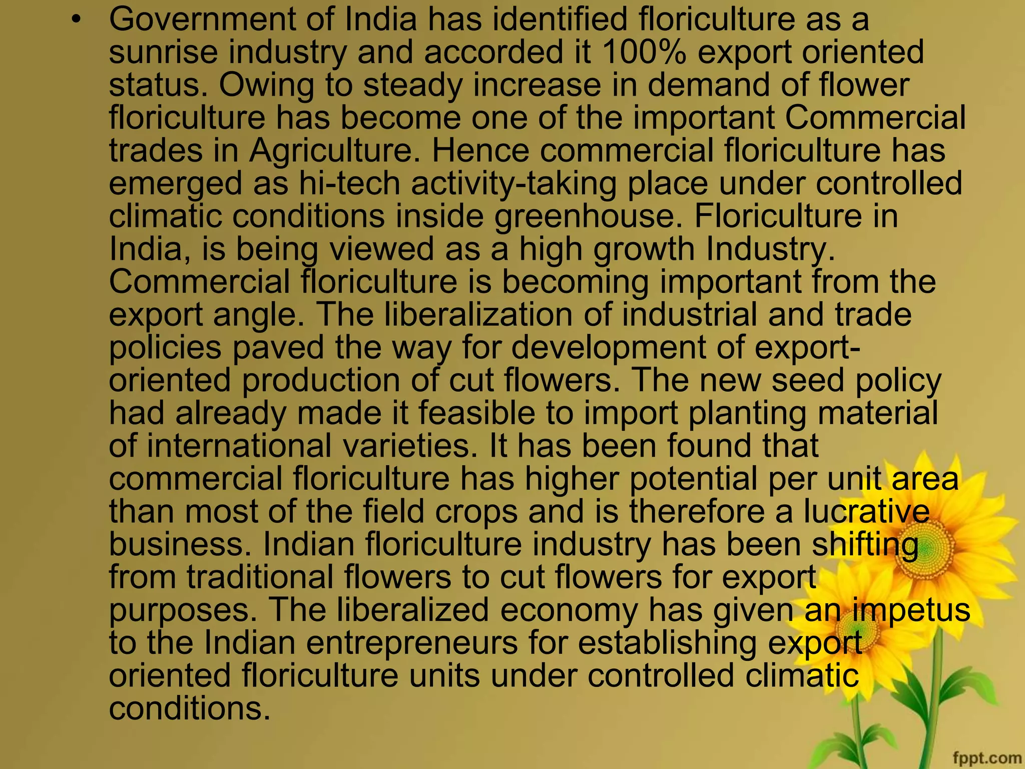 Floriculture | PPTX