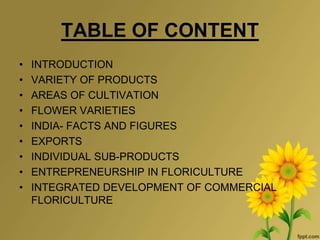 Floriculture | PPTX