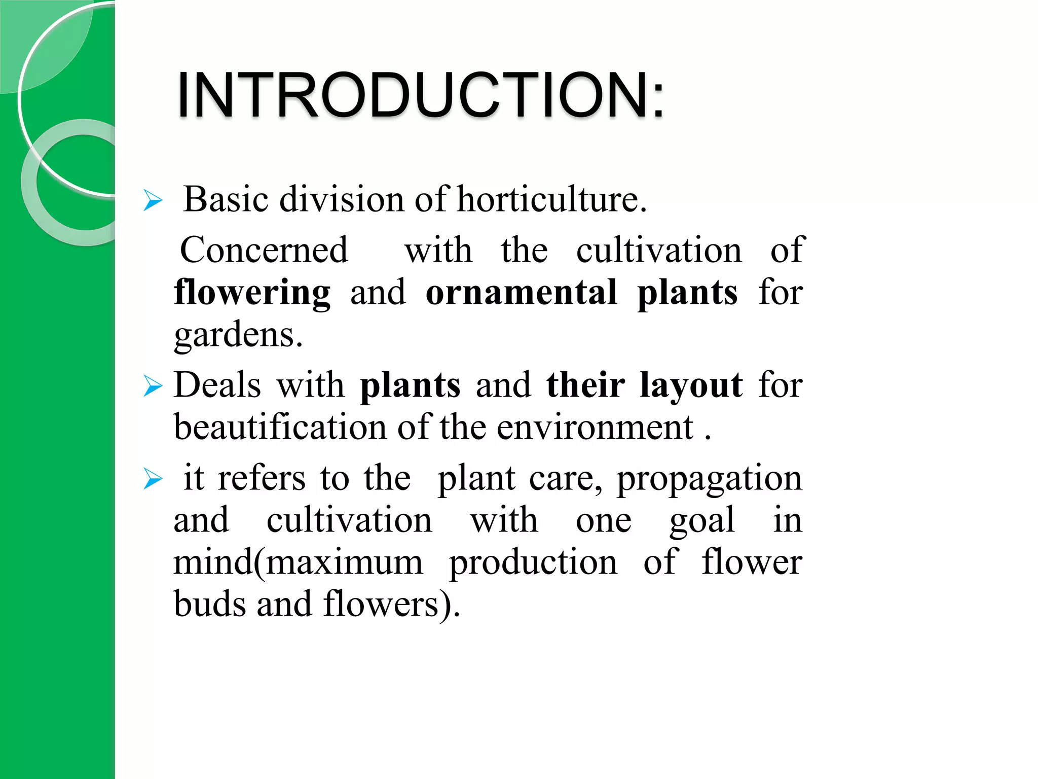 Floriculture | PPTX