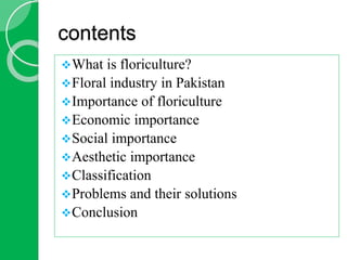 Floriculture | PPTX