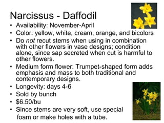 Floriculture unit & flowers from bulbs | PPTX