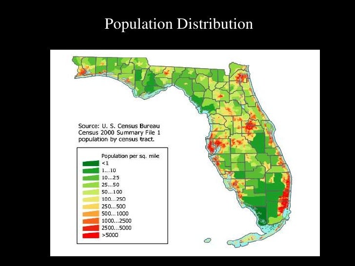 Population Density Map Of Florida - Map