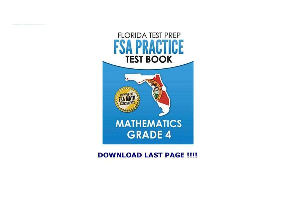 FLORIDA TEST PREP FSA Practice Test Book Mathematics Grade 4 florida-test-prep-fsa-practice-test-book-mathematics-grade-4